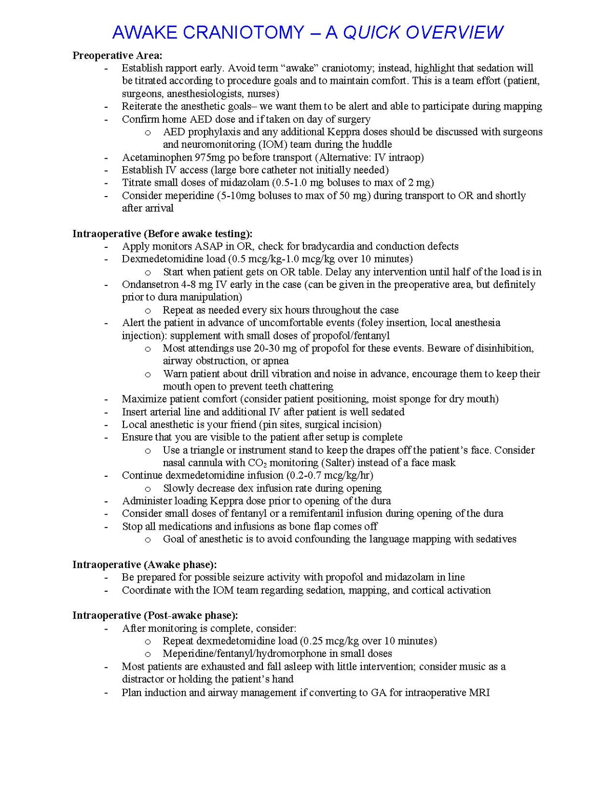 File:Awake Craniotomy Guide final 2022.pdf - WikiAnesthesia