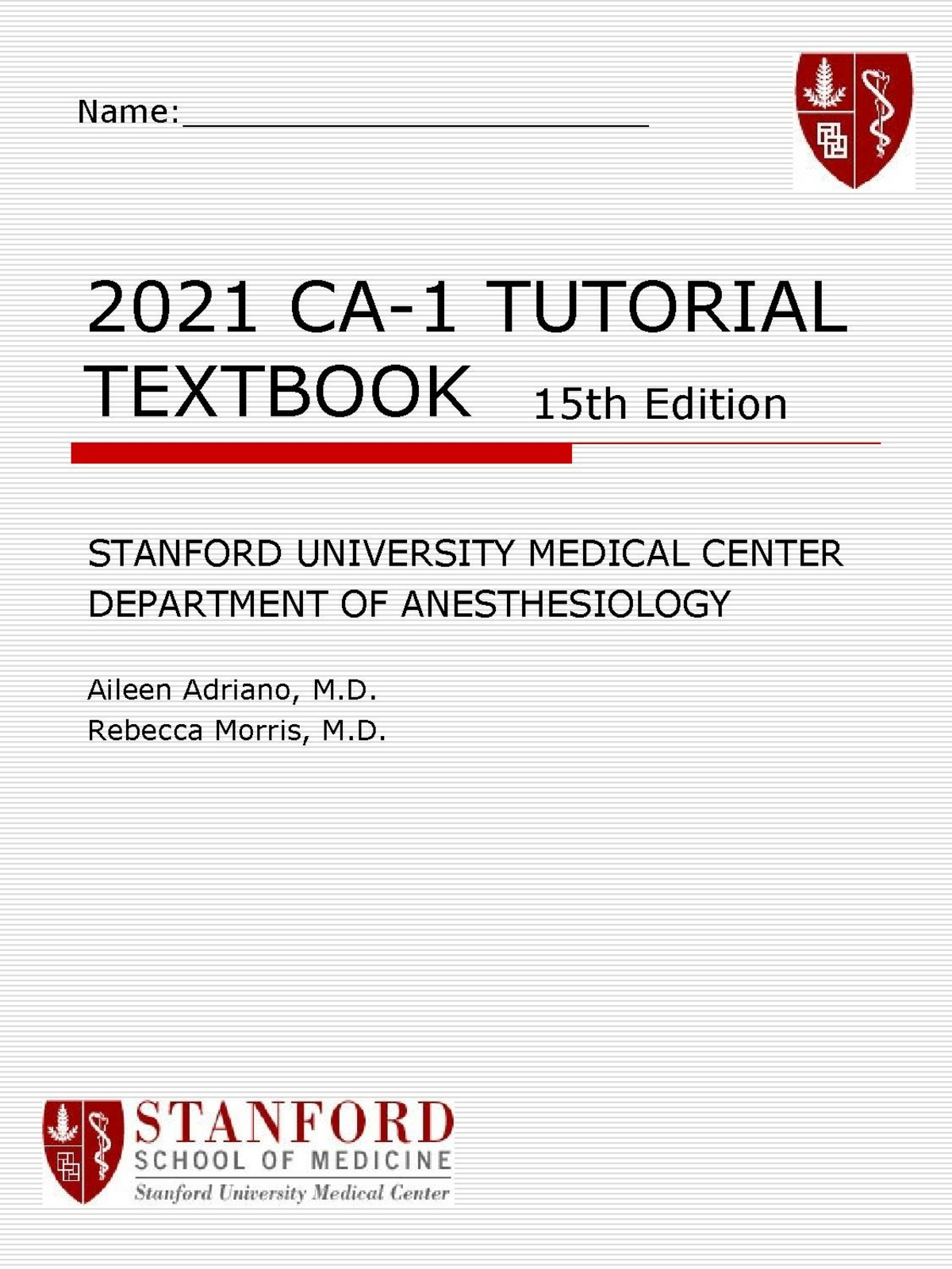 File:CA1 Tutorial Book FINAL.pdf - WikiAnesthesia